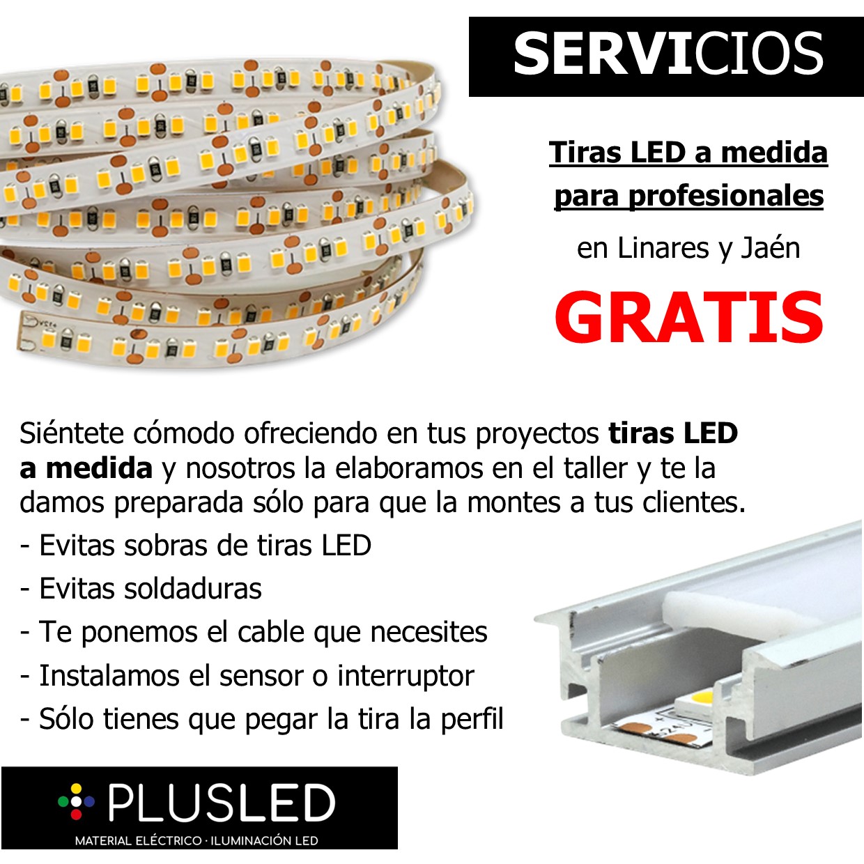 Servicio Tiras LED a medida para Profesionales - Plusled Blog